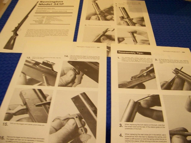 REMINGTON 341P & 552 (.22 Ser.) Rifle...disassembly/Strip & Details ...