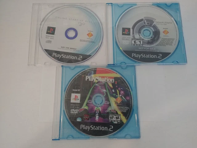 LOT PS2 SONY PlayStation 2 Network Adapter Start-Up Disc V 1.0 and V 3. ...