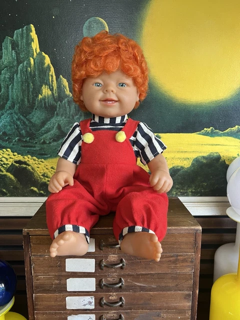 VINTAGE LARGE HAUNTED Chucky Style Doll Halloween Ugly Face Scary ...