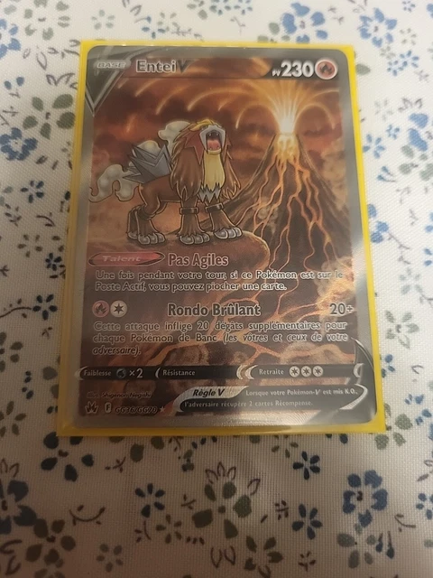 CARTE POKÉMON ENTEI V GG36/GG70 Full Art EB12.5 Zénith Suprême FR Neuf ...