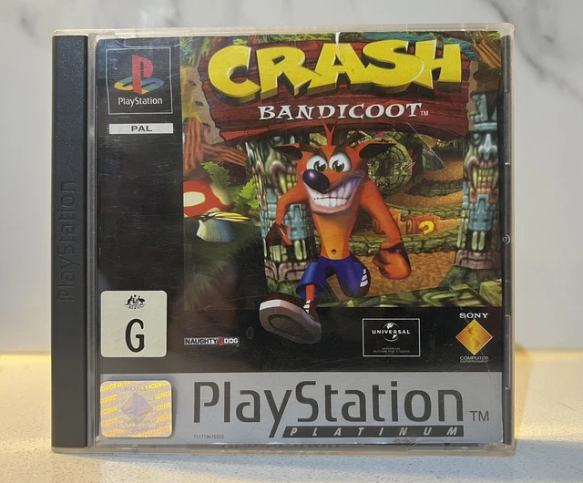 CRASH BANDICOOT PS1 PAL BLACK LABEL PlayStation Game Comes With Manual ...