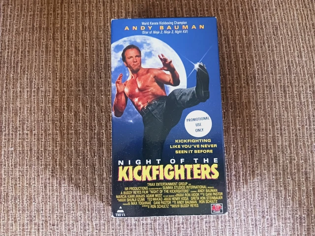 NIGHT OF THE Kickfighters VHS Andy Bauman Rare OOP AIP Promotional ...