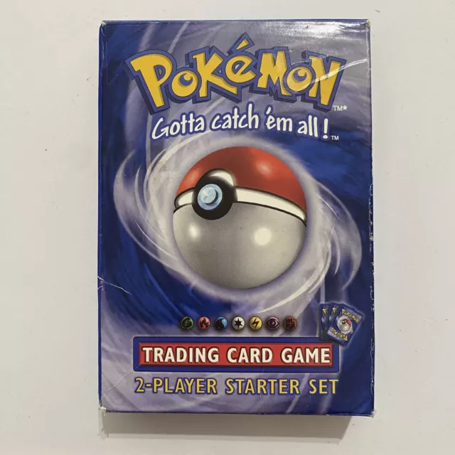POKEMON BASE SET 1999 WOTC 2-Player Starter Set Deck Box + Rulebook ...