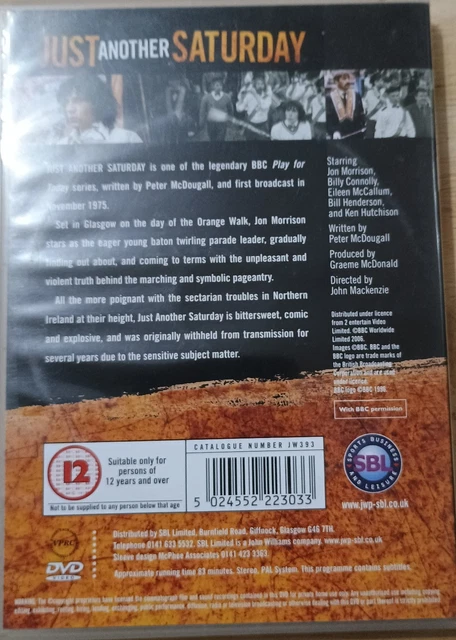 JUST ANOTHER SATURDAY [1975] DVD. John Morrison, Billy Connolly. orange ...