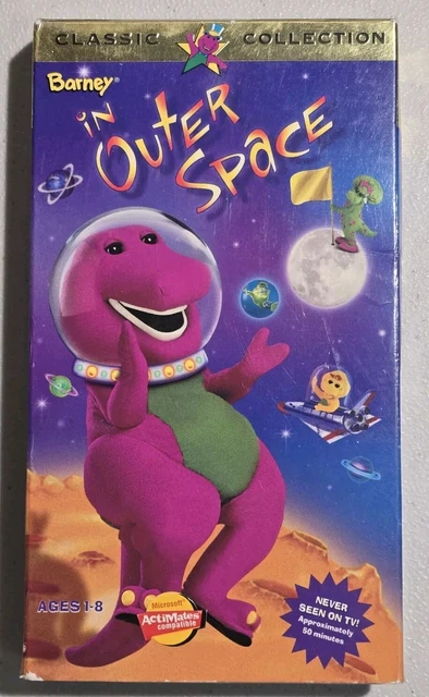 BARNEY & FRIENDS-BARNEY in Outer Space 1998 VHS Tape £18.70 - PicClick UK