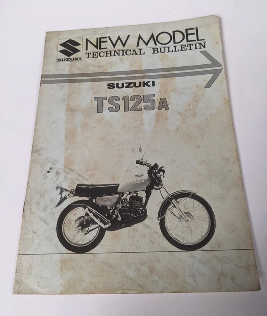 SUZUKI TS125A MOTORCYCLE Technical Information Manual Vintage Original ...