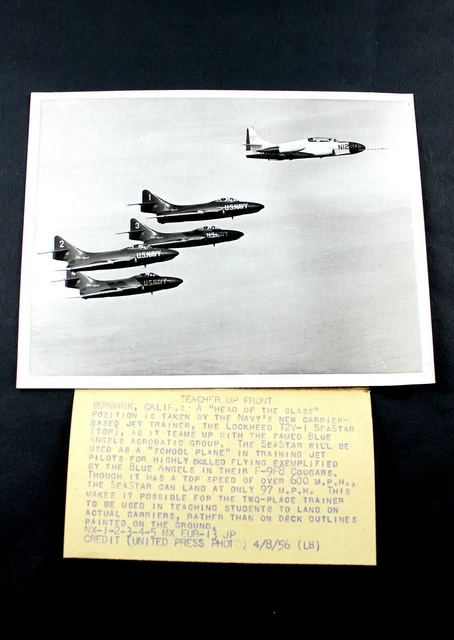 PHOTO AVION LOCKHEED AIRCARFT - T2V-1 SEASTAR US NAVY + DESCRIPTIF ...