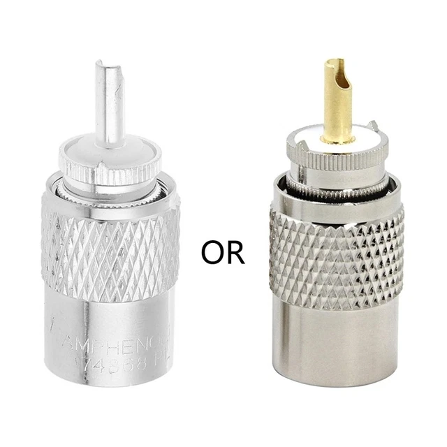 PL259 UHF COAX Connector Male Plugs for RG8X RG59 RG8 Coaxial Cable £5. ...