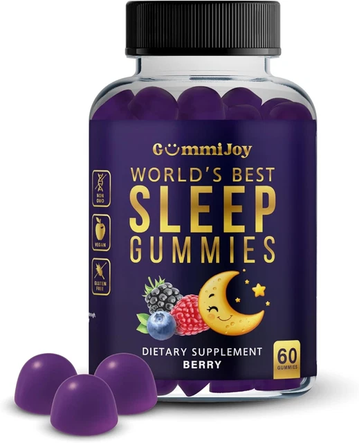 SLEEP GUMMIES 60 Natural 30 Day Supply Berry Flavoured £25.29 - PicClick UK
