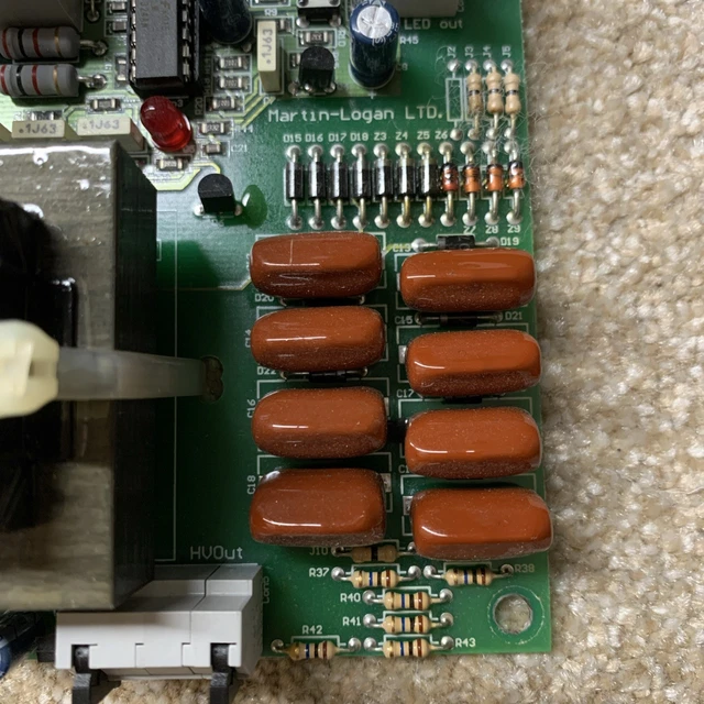 MARTIN LOGAN ASCENT High Tension (Panel) PCB . Crossover Part. 230/240v ...