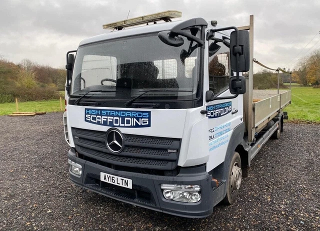 2016 MERCEDES ATEGO truck 7.5 ton flatbed lorry 7.5 tonne LOW MILES £ ...