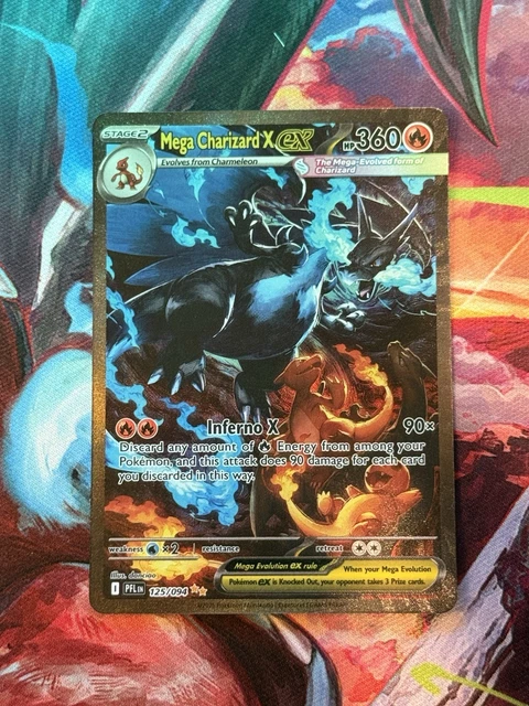 MEGA CHARIZARD X Ex 2025 Pokemon Mega Evolution Phantasmal Flames Sir ...
