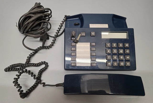 DEUTSCHE POST PHONE Tel 02/2 Blue Antique IQ-Tel 2 Display Lockable #K ...