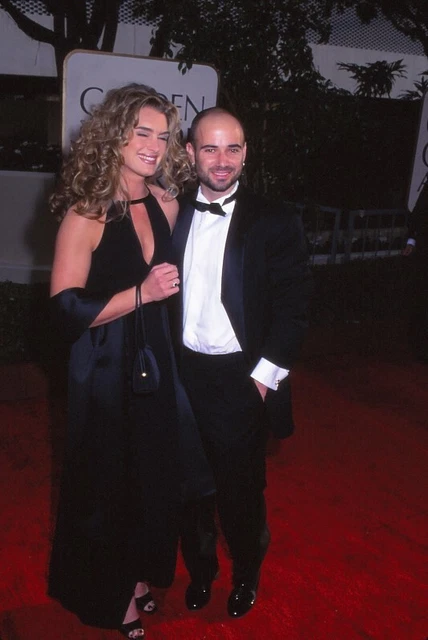 DIA BROOKE SHIELDS und Andre Agassi 1996 KB-format Fotograf P13-30-5-4 ...