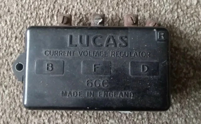 JAGUAR E TYPE Lucas Current Voltage Control Box B90 Exchange 6GC 12V ...
