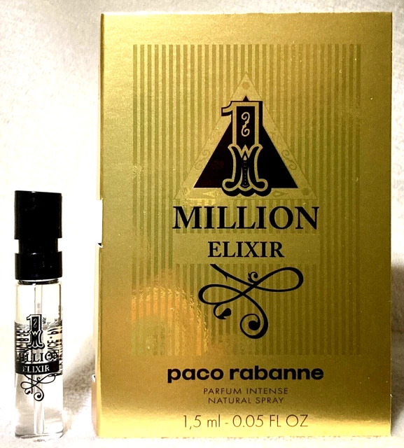 PACO RABANNE 1 MILLION ELIXIR PARFUM INTENSE 1.5 ml . Men's Sample ...