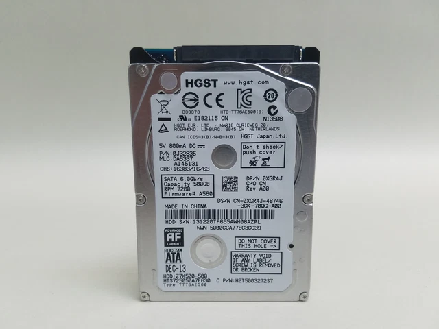 HGST Z7K500 HTS725050A7E630 500 GB 2.5" SATA III Laptop Hard Drive EUR ...