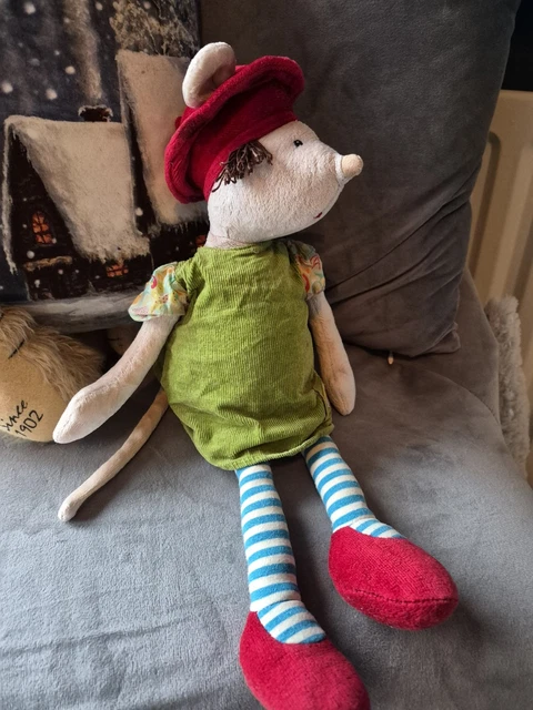 MOULIN ROTY BALTHAZAR et Valentine Soft Toy Plush Mouse Comforter £21. ...