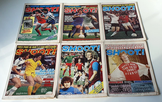SHOOT FOOTBALL MAGAZINE - Rare Vintage Collection - Job Lot of 6 Issues ...