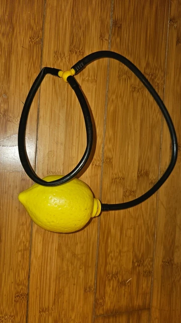 VINTAGE CHEMTOY LEMON Twist Hop Skip It Jump Ankle Skipping Outdoor Toy ...