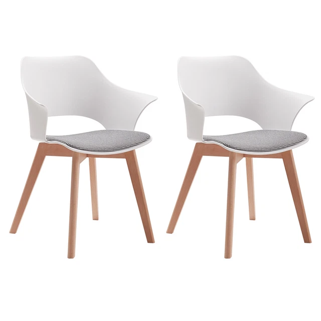 SET 2 SEDIE design moderno similpelle imbottita sala da pranzo ...