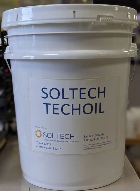 5 GALLON PAIL Full Synthetic Rotary Air Compressor Oil Atlas Copco PAR ...