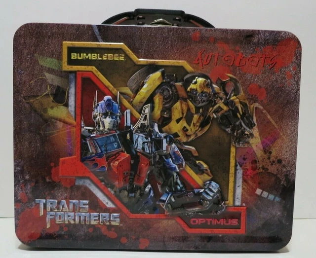 TRANSFORMERS TIN LUNCH Box Optimus Prime & Bumblebee $35.00 - PicClick CA