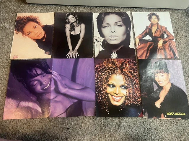 RARE MID 90S JANET JACKSON Magazine Clippings PINUPS POSTER LOT ...