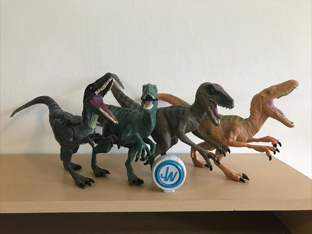 JURASSIC WORLD RAPTORS Original 2015 Blue Charlie Delta Echo Toy ...