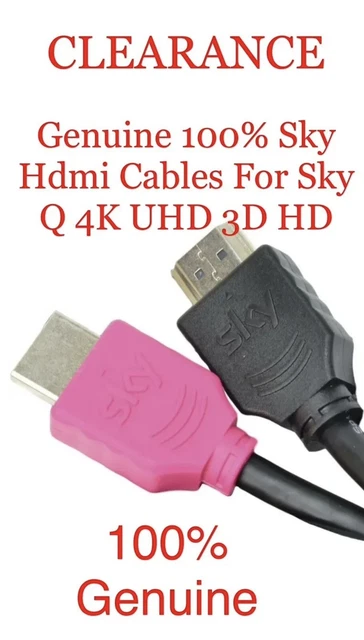 SKY+ SKY Q HD 4K 8K 3D UHD HDMI CABLE (100% genuine)CLEARANCE🔥 £6.99 ...