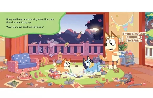 ~ BLUEY: DADDY Robot Story Book ~ Bingo ~ Bandit ~ Chilli ~ Bluey Book ...