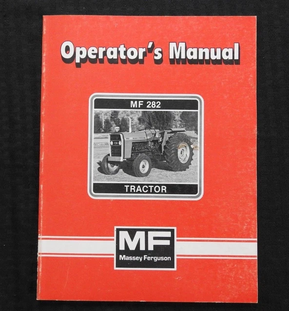 ORIGINAL MASSEY-FERGUSON MF 282 MF282 Traktor Betreiber Manuell Sehr ...