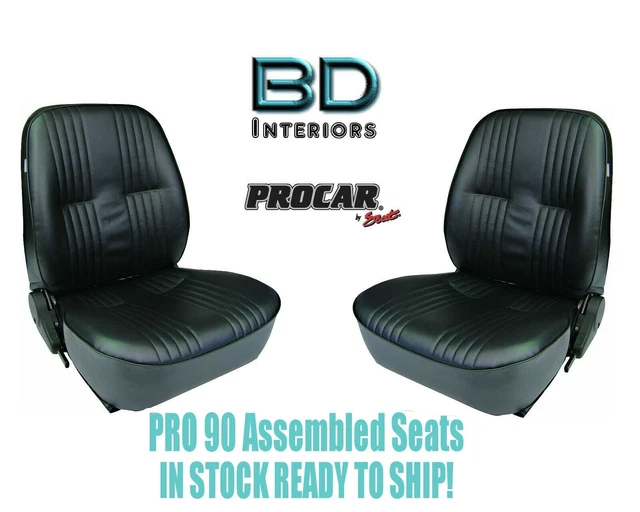 PRO 90 SERIES Lowback Seats 80-1400-51 Black Vinyl Universal - Pair IN ...
