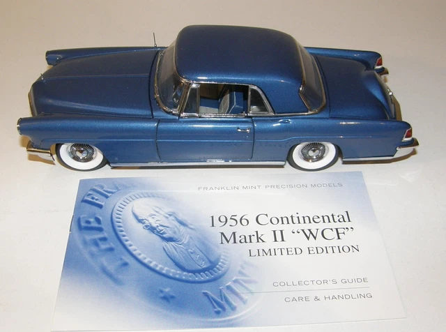 FRANKLIN MINT 1956 Lincoln Continental Mark II "WCF", B11E658, LE 612 ...