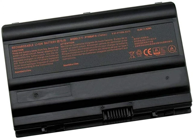 GENUINE P750BAT-8 BATTERY for Clevo P750 P750S P751 P751ZM X599 ZX7-D0 ...
