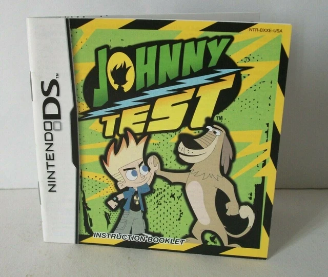 JOHNNY TEST DS Manual Only NO GAME Nintendo Instruction Booklet ...