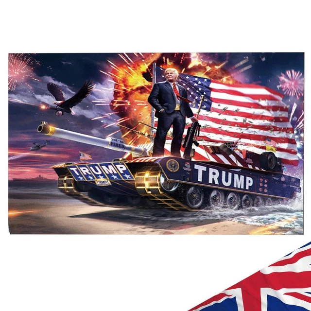 TRUMP CAR FLAG Car Flag Donald Trump Window Car Logo Car General ...