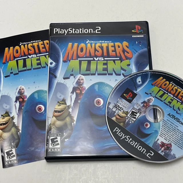 MONSTERS VS. ALIENS (Sony PlayStation 2) PS2 Complete w/ Manual CIB ...