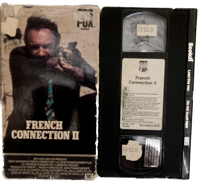 FRENCH CONNECTION 2 (1975), CBS/FOX VHS Movie (1985), Gene Hackman ...