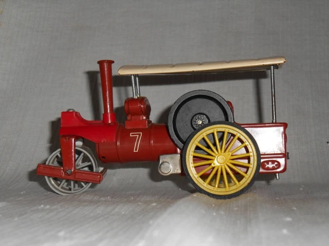 OLD TIN STEAM Locomotive Roller Transport Vehicle Tractor Item At The ...