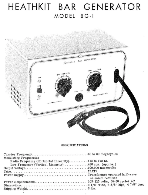 CIRCUIT DIAGRAMS-SCHALTPLÄNE POUR Heathkit BG-1 EUR 5,89 - PicClick FR
