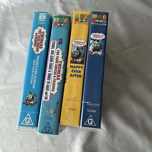 THOMAS AND FRIENDS VHS Bundle Rare Kids Videos Merchandise Vintage 90s ...