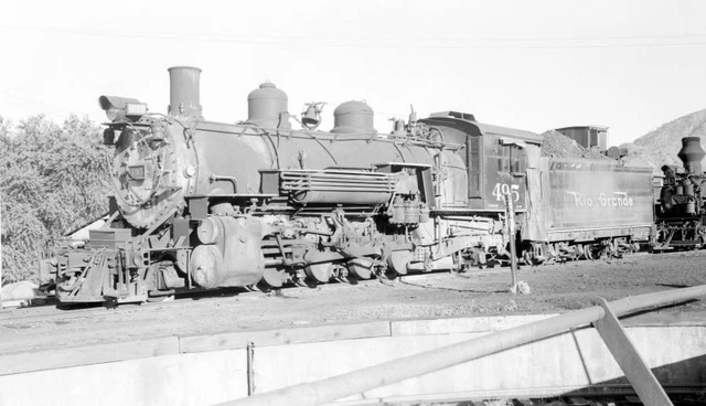 D&RGW DENVER RIO Grande Western Railway Narrow Gauge, No 495 Old Train ...