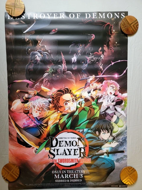 DEMON SLAYER: TO the Swordsmith Village Movie Poster 27x40 DS - Kimetsu ...