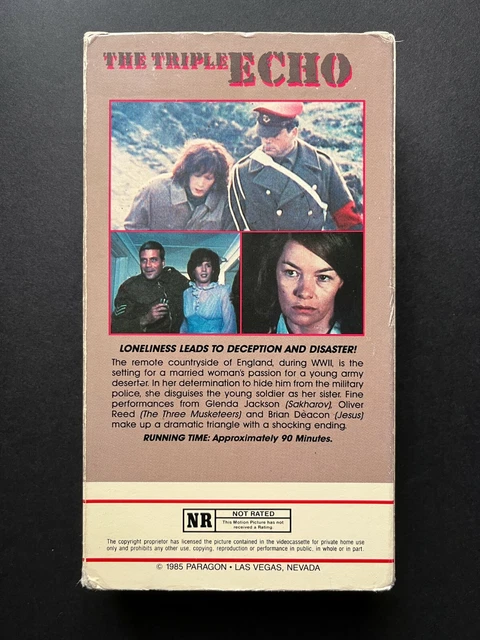 THE TRIPLE ECHO - VHS - RARE - Paragon Video - Oliver Reed - Tested $21 ...