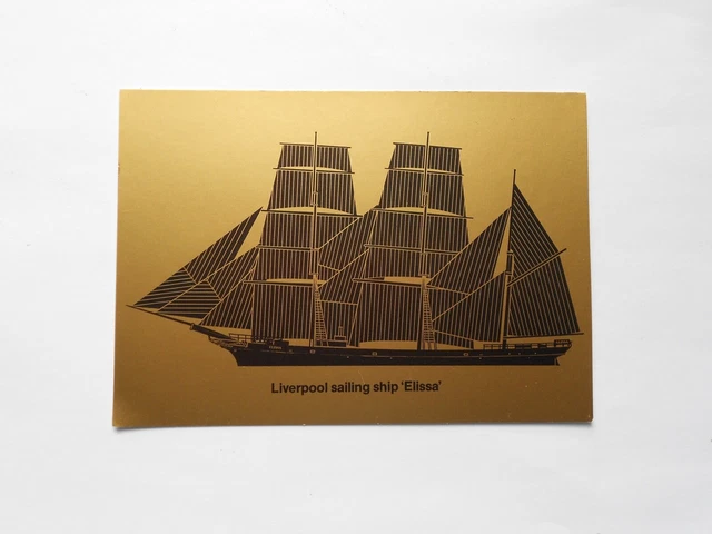 MARINE POSTCARD -Liverpool Sailing Ship 'Elissa' £1.16 - PicClick UK