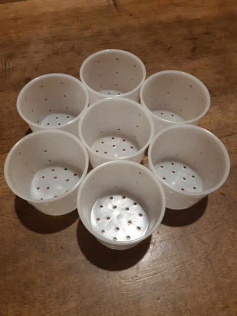 LOT DE 10 moules égouttoir à fromage faisselle en plastique ...