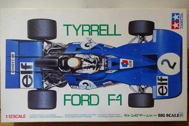 TAMIYA 1/12 TYRRELL Ford F1 Model Kit Unbuilt Vintage Racing Car £143. ...