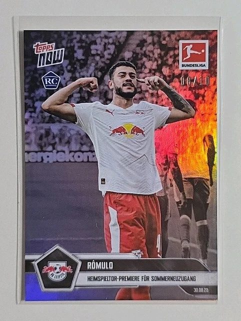TOPPS NOW BUNDESLIGA 2025/2026 - Card 014 - Romulo - RB Leipzig - BLACK ...