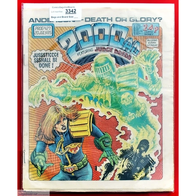 2000AD PROG 427 Judge Death Judge Anderson Comic Book 20 7 85 UK 1985 ...